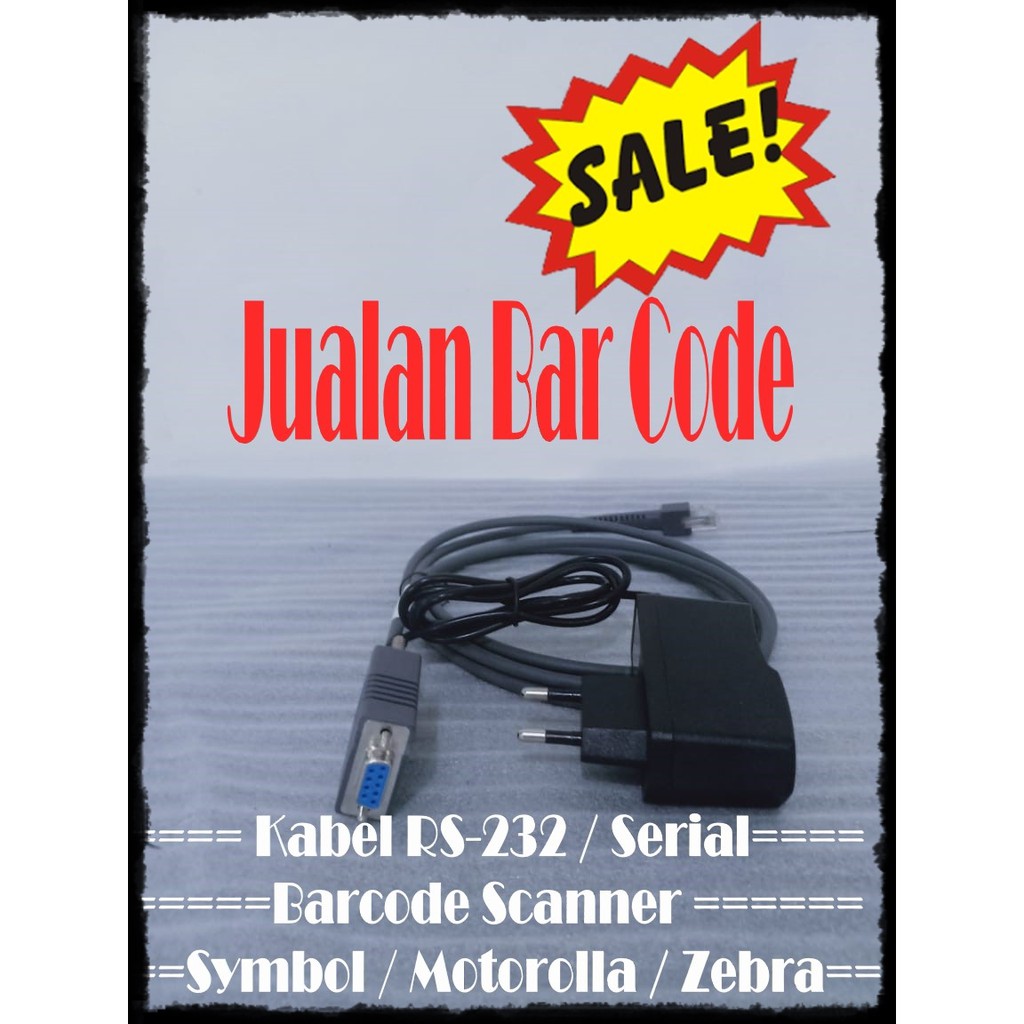 Jual CABLE BARCODE SCANNER SYMBOL / MOTOROLLA / ZEBRA KABEL RS232 OR ...