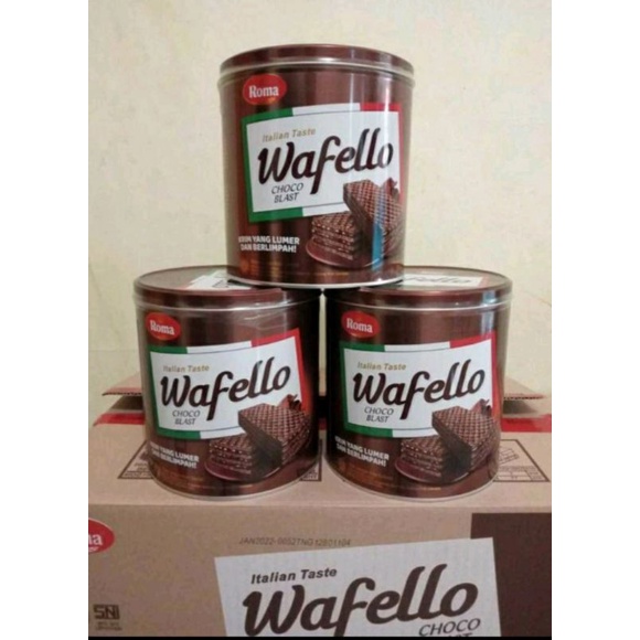 Jual Wafello wafer kaleng 1 dus isi 6 kaleng | Shopee Indonesia