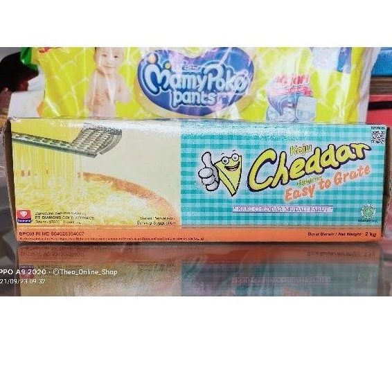 Jual Diamond Keju Cheddar Easy to Grate 2kg | Shopee Indonesia
