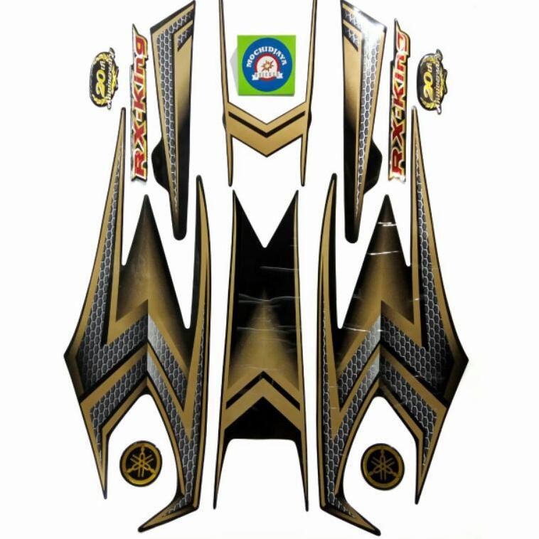 Jual STRIPING RX KING 2004 SE WARNA GOLD SATU SET EMBLEM RX KING SE DAN ...