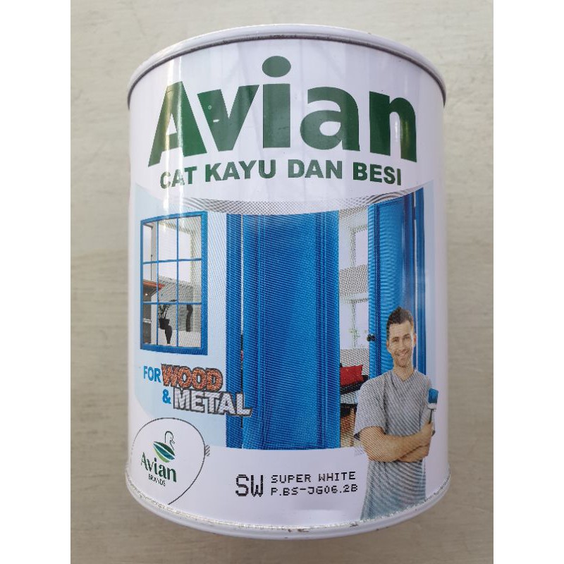 Jual Cat kayu dan besi avian warna putih | Shopee Indonesia