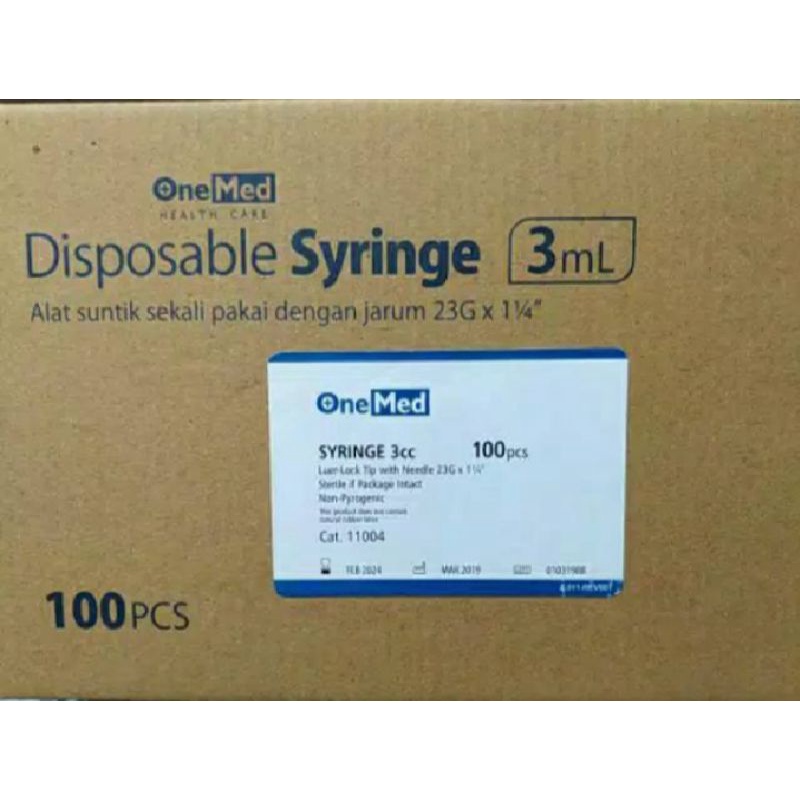 Jual syringe onemed 3cc / spuit 3 cc | Shopee Indonesia