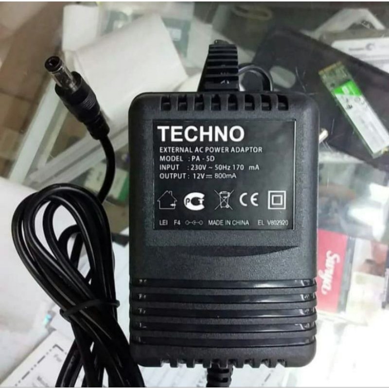 Jual ADAPTOR KEYBOARD TECHNO 12 VOLT 800 AMPER | Shopee Indonesia