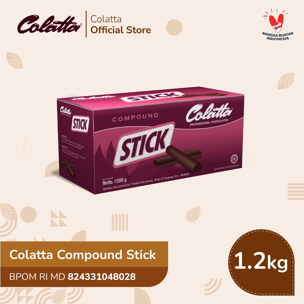 Jual Colatta Compound Chocolate Stick - Coklat Batang Stik 1.2Kg ...