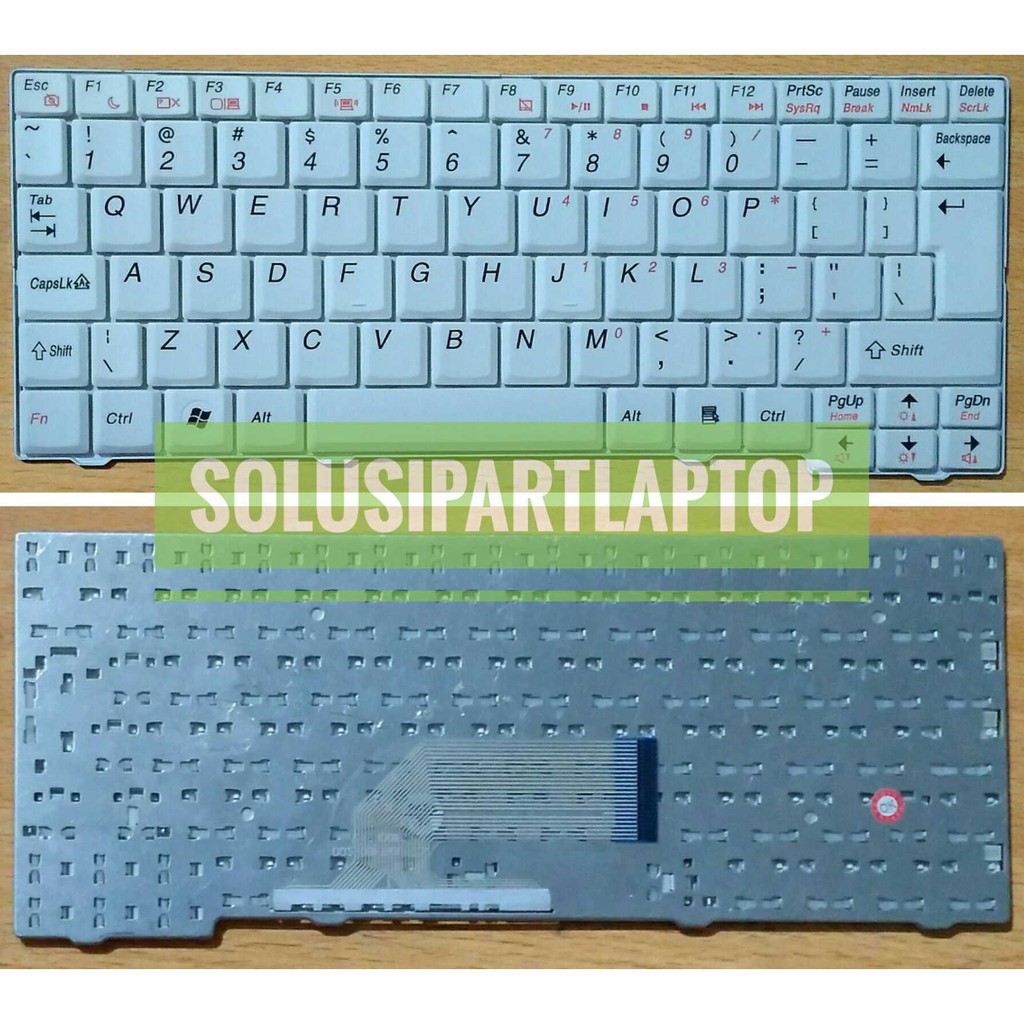 Jual KEYBOARD LENOVO S10-2 S100 S10-2C S10-3C S10C S11 WHITE | Shopee ...