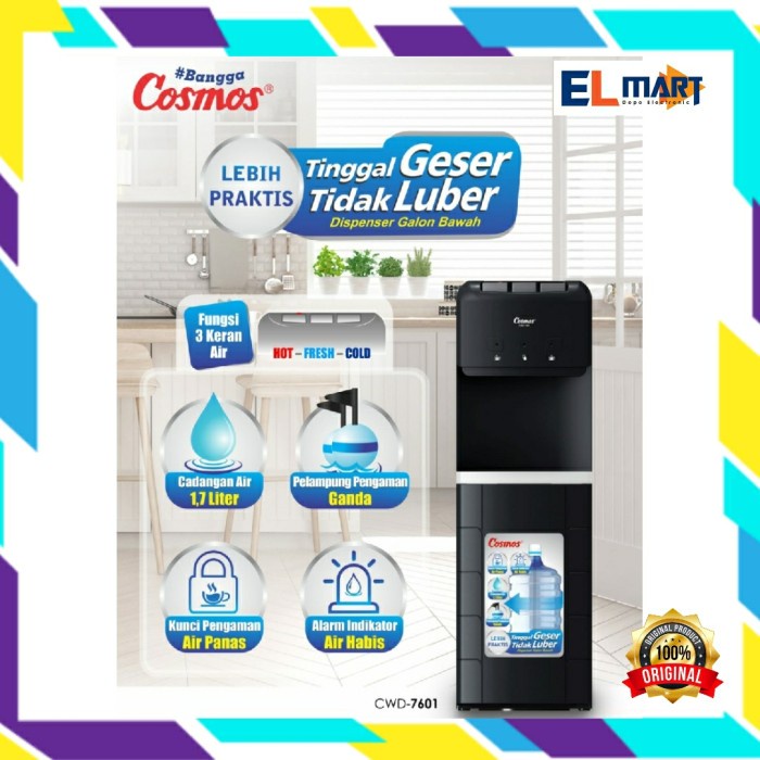 Jual Cosmos Dispenser Galon Bawah CWD 7601 CWD7601 Panas Dingin Normal ...