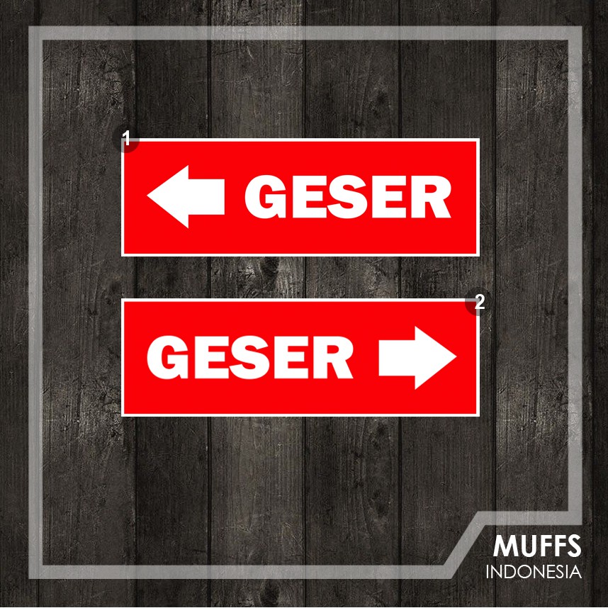 Jual STIKER STICKER TEMPEL PINTU GESER STIKER HIMBAUAN PEMBERITAHUAN ...