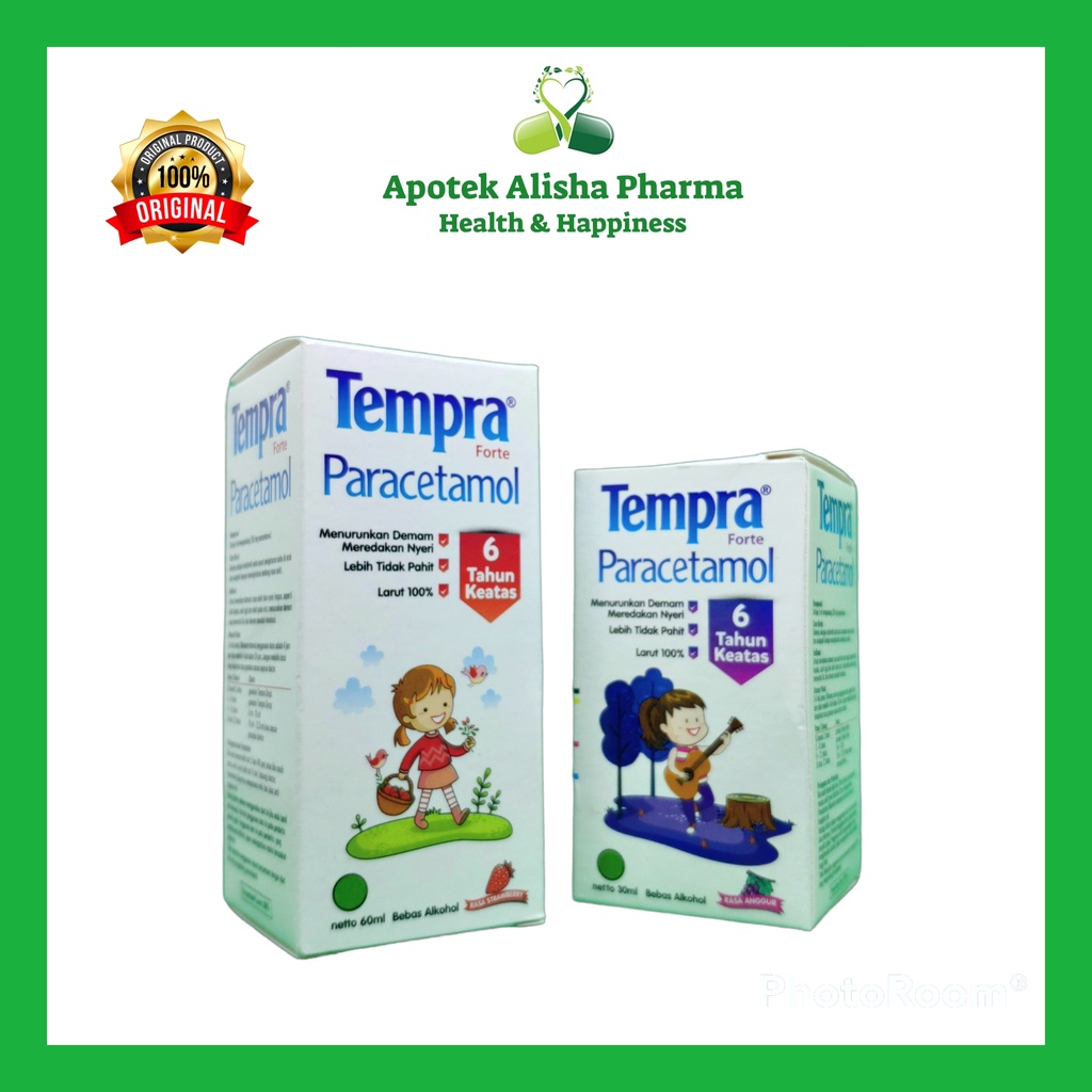 Jual Tempra Forte Sirup (30/60/100ml) Penurun Panas/Demam Anak Usia ...