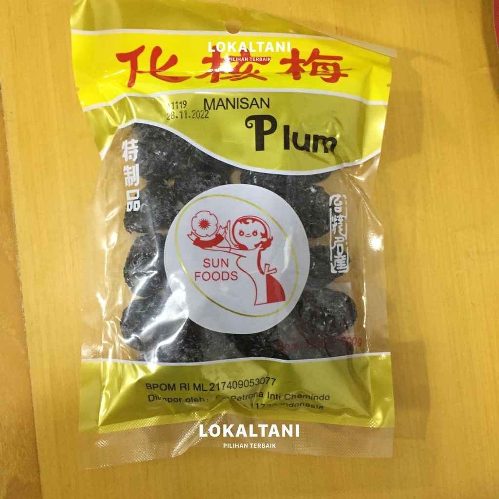 Jual Sun Foods Manisan Buah Plum/Kiamboi Kering Tanpa Biji 300 gr ...