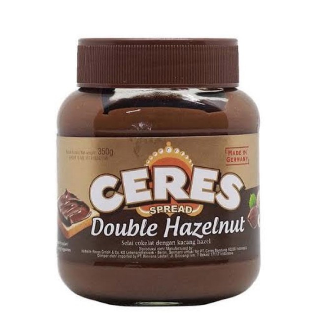 Jual CERES SPREAD DOUBLE HAZELNUT CHOCO HAZELNUT MILK 350 GR | Shopee ...