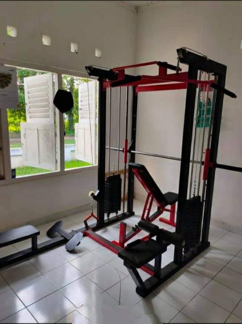 Jual Alat fitness smith machine multi fungsi | Shopee Indonesia