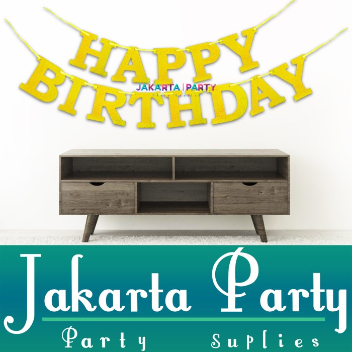 Jual PERLENGKAPAN PESTA & CRAFT DEKORASI PESTA BANNER AC 29 BUNTING ...
