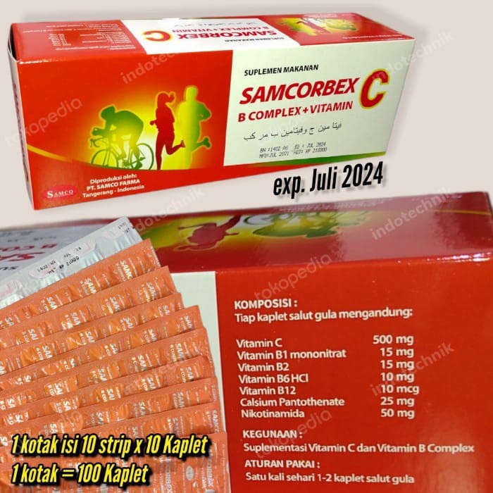 Jual Betominplex CDEZ Samcorbex Vitamin C dan B Kompleks Multivitamin ...