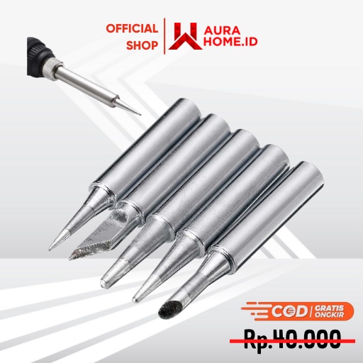 Jual Kepala Solder Iron Tips 900M-T 5 PCS / Kepala Mata Solder Gas Uap Uwap Iron Station Kristal ...