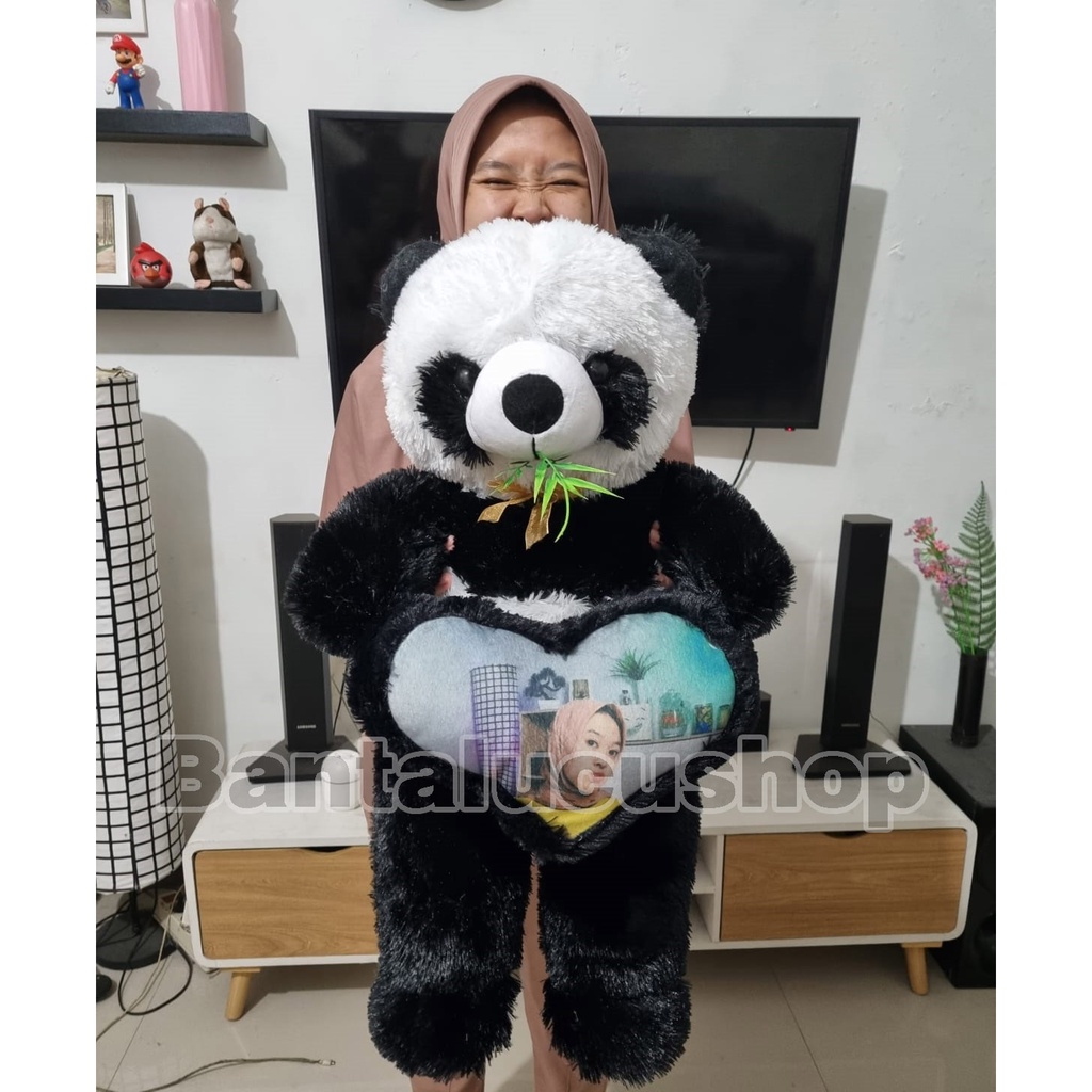 Jual Boneka Panda Rumput XL Berdiri Bisa Ukir Nama Dan Foto Custom ...