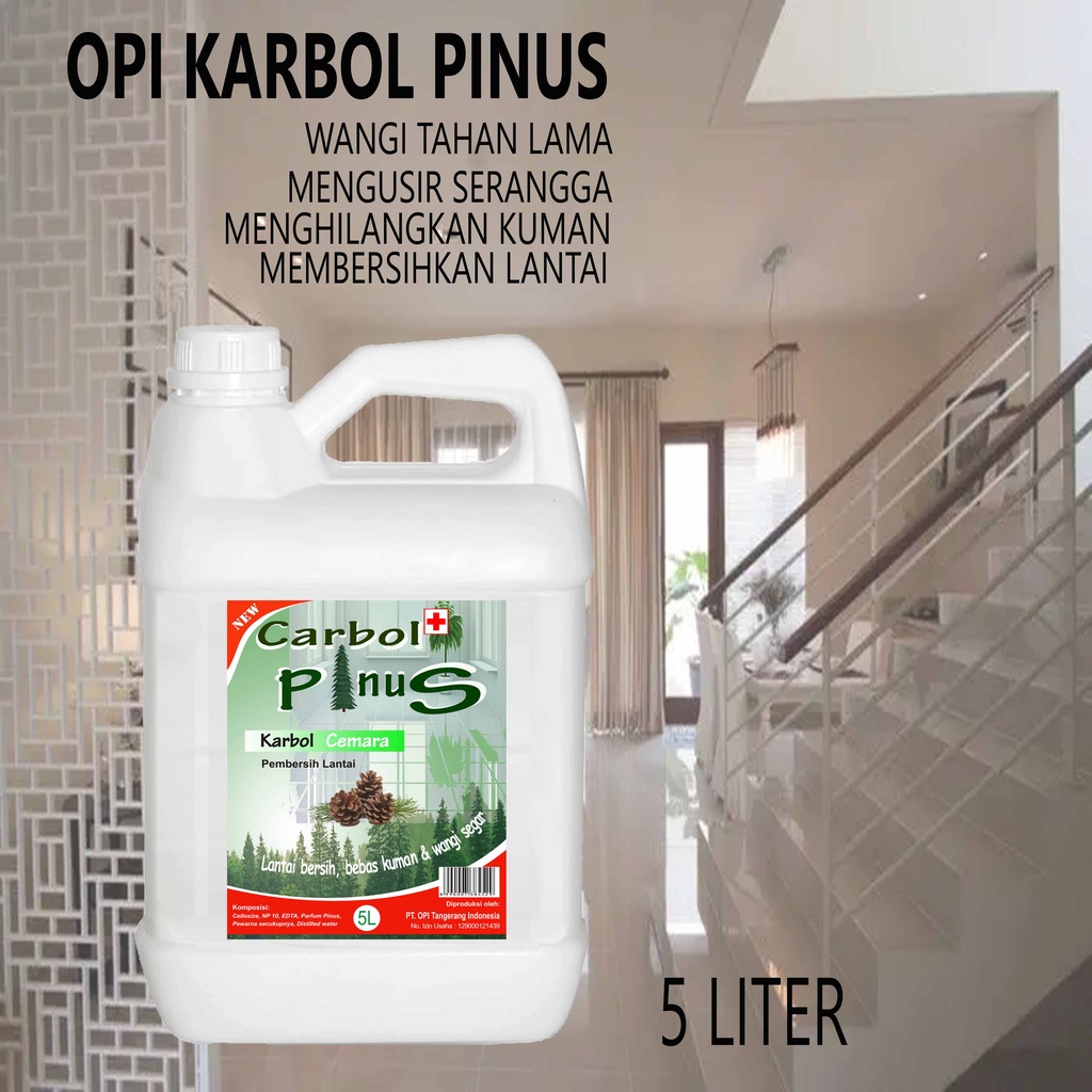 Jual Karbol Carbol Pinus 5 Liter Untuk Membersihkan Lantai Dengan Wangi
