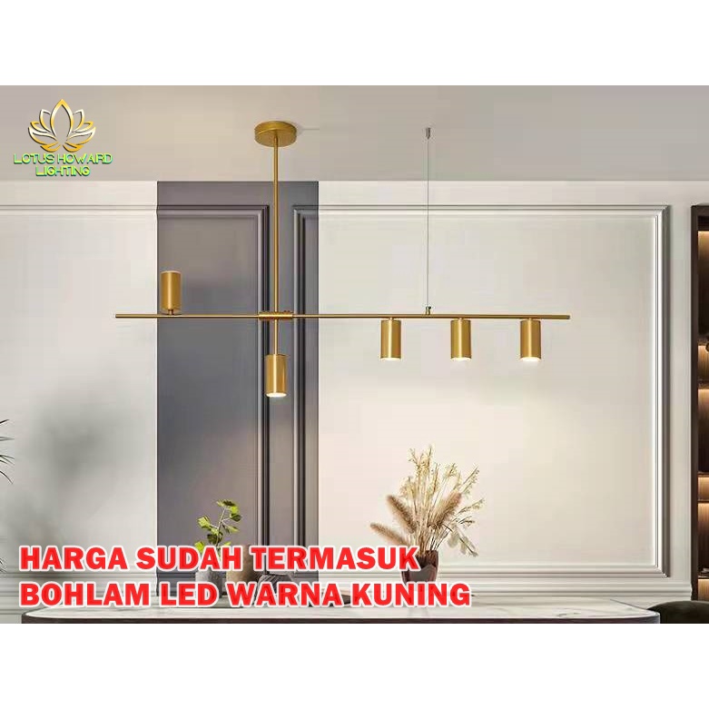 Jual LAMPU GANTUNG MODERN MINIMALIS MEJA MAKAN LED LH9616 / LAMPU GANTUNG RUANG MAKAN | Shopee ...