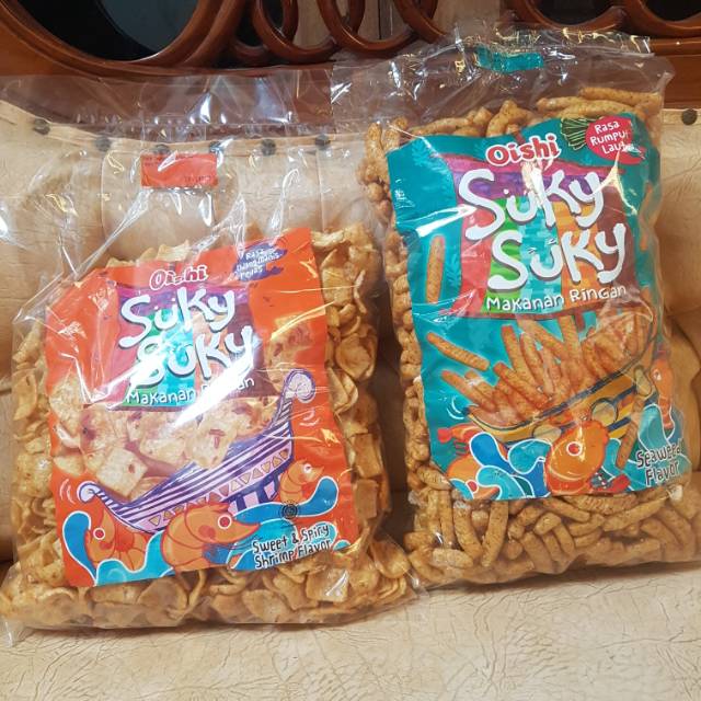 Jual SNACK FAVORIT OISHI SUKY-SUKY / Rasa Udang Pedas Manis / Rasa ...