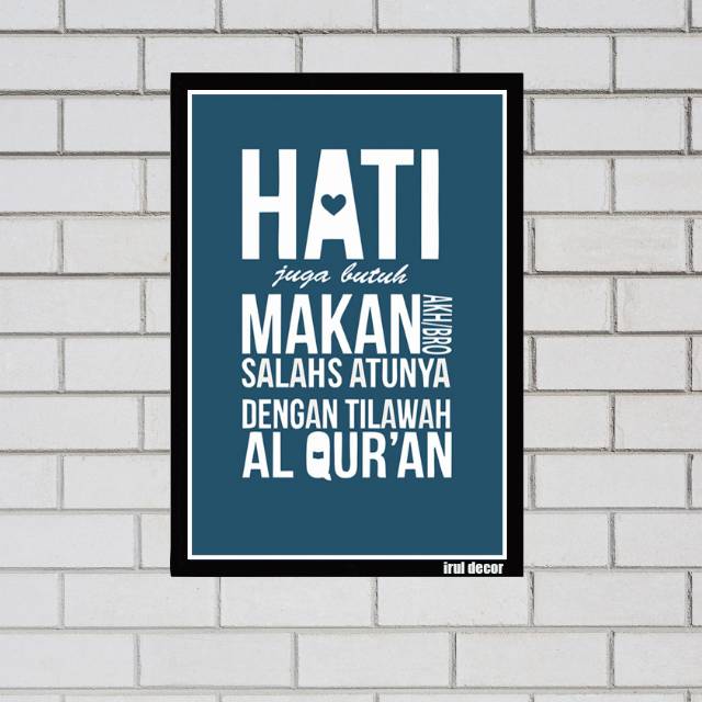 Jual Poster Quote Islami - Hiasan Dinding Islami | Shopee Indonesia