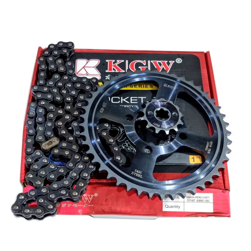 Jual GEAR PAKET KGW SMASH NEW 13/45T(428HG-120L) | Shopee Indonesia