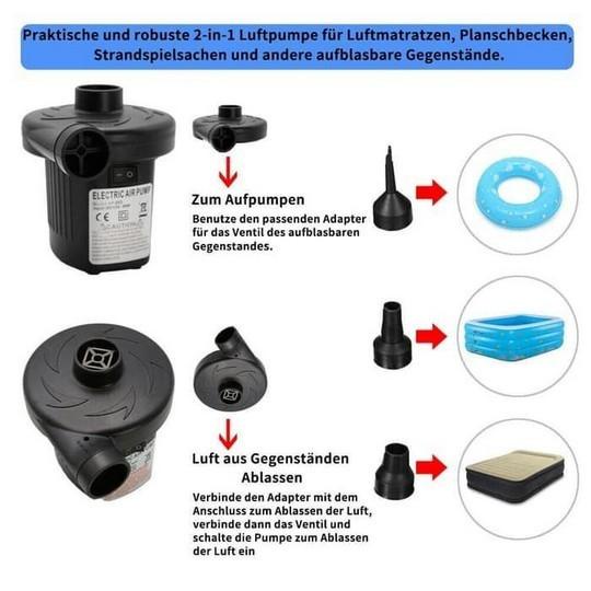 Jual Pompa angin elektrik 2 IN 1 Ac air pump Vacuum and blow Pelampung COD | Shopee Indonesia