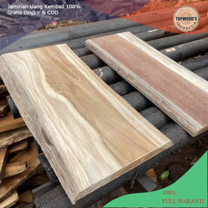 Jual Papan Kayu Jati 50x20x2cm - Teak Wood Table | Shopee Indonesia