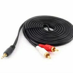 Jual KABEL AUDIO TO 2 RCA GOLD PLATED / KABEL JACK 2IN1 AUX AUDIO - RCA ...