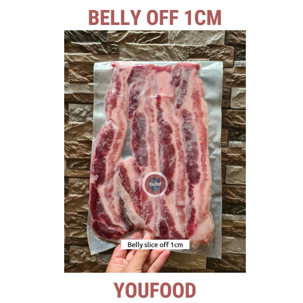 Jual Daging Babi Samcan Slice - Pork Belly Skin Off Slice - Samgyeopsal ...