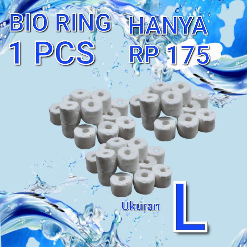 Jual Bio Ring Keramik Ring (Ukuran L) Biologis Media Filter Aquarium ...