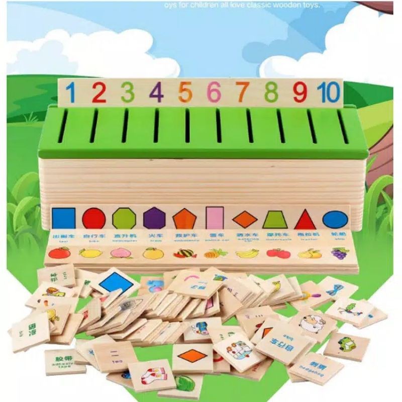Jual Specification box - sorting box - classification box - mainan ...