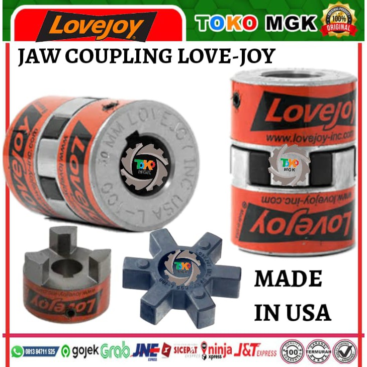 Jual LOVE JOY COUPLING L070 MAX BORE 25mm COMPLETE SET MADE IN USA | Shopee Indonesia