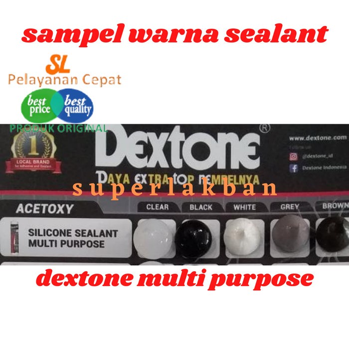 Jual Lem Silicone Sealant Multi Purpose Dextone Silikon Sealent Indoor ...