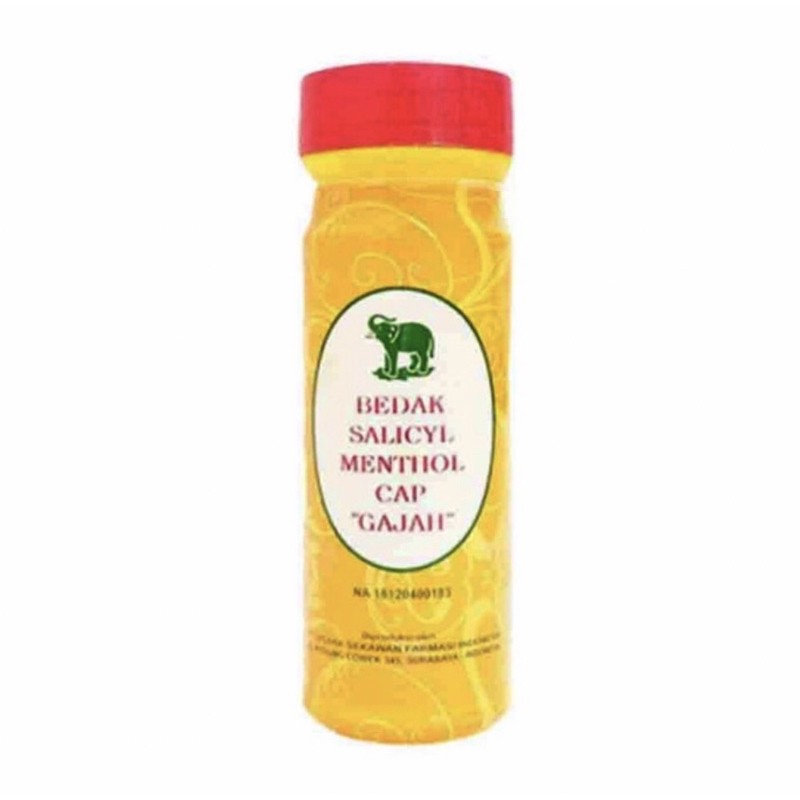 Jual Bedak salicyl menthol cap gajah 100 gram ( bedak kulit gatal ...