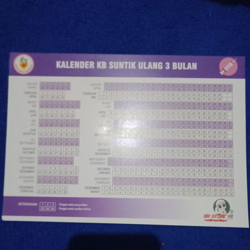 Jual Kalender KB 3 bulan | Shopee Indonesia
