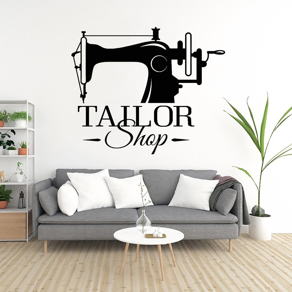 Jual Wall Cutting Sticker Toko Penjahit Stiker Dinding Vinil Jahit ...