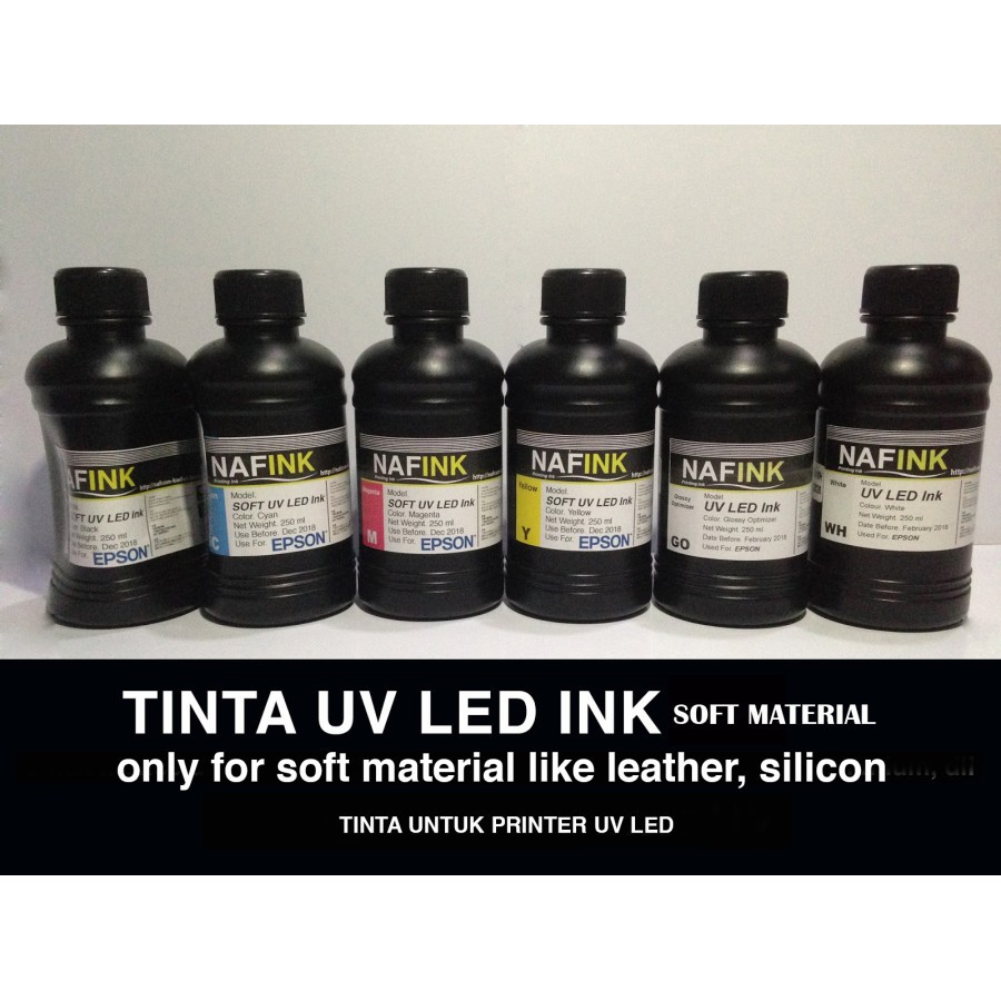 Jual Jual Tinta LED UV SOFT INK dan hard ink 250ML 250 ml merek NAFink ...
