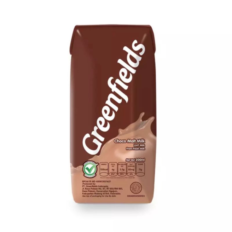 Jual GreenFields Fresh Milk 200 ML 1 Karton Isi 24 Pcs | Shopee Indonesia