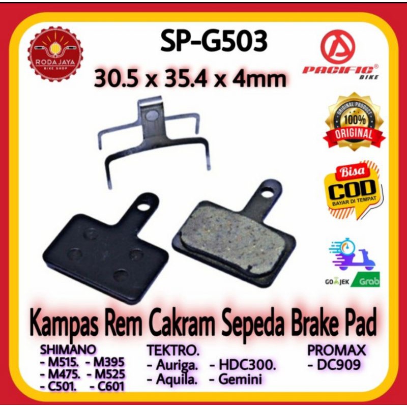 Jual PASIFIC SP-G503 Kampas Rem Cakram Kotak Sepeda Brake Pad | Shopee ...