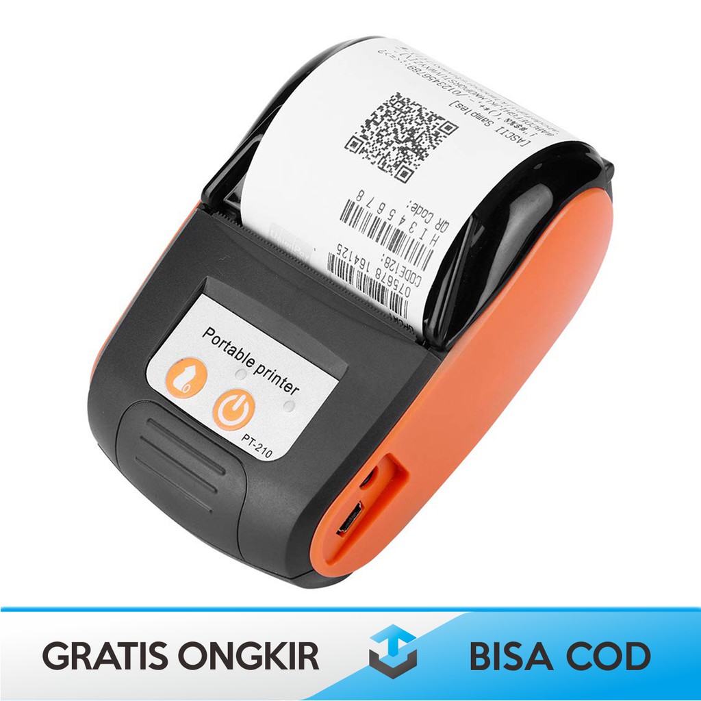 Jual PRINTER BLUETOOTH THERMAL 58mm PORTABLE GOOJPRT JP-PT210 - MINI ...