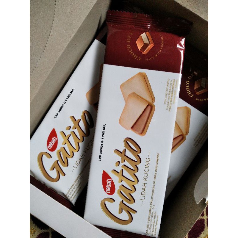 Jual Gatito Nabati Lidah Kucing Coklat 32g | Shopee Indonesia