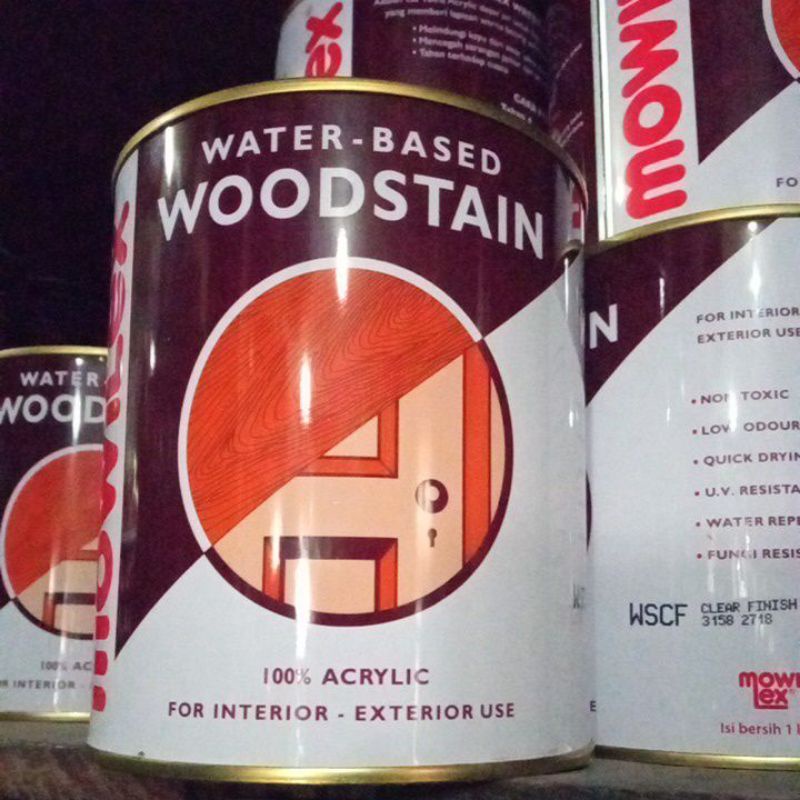 Jual Plitur Politur Mowilex Woodstain Water Based 1 L | Shopee Indonesia