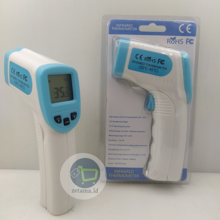 Jual THERMOMETER GUN INFRARED ALAT PENGUKUR SUHU BADAN / THERMO GUN ...
