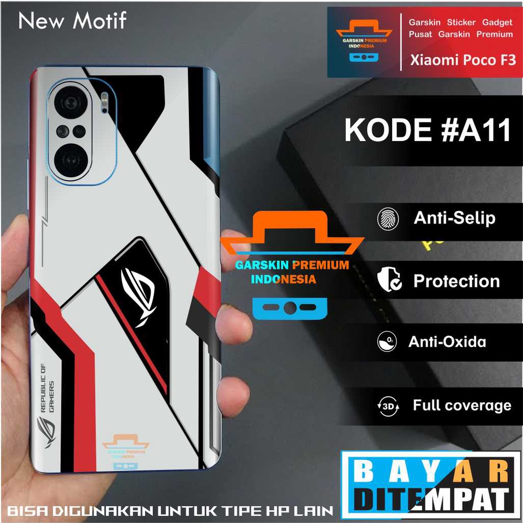 Jual COD Garskin Sticker Xiaomi Poco F3 New Motif Keren 11-15 Bisa ...
