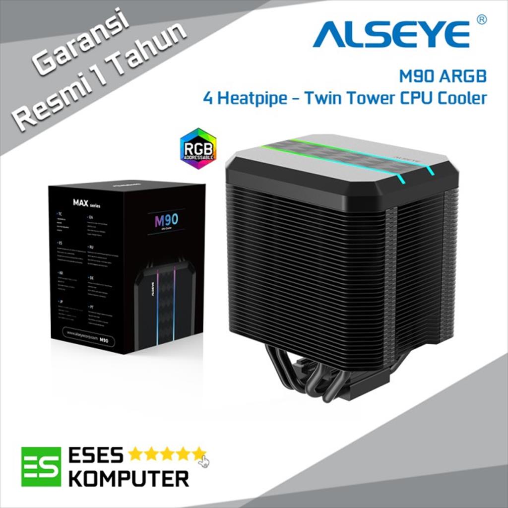 Jual HSF ALSEYE M90 MAX SERIES ARGB BLACK | Twin Tower 92mm | 4 ...