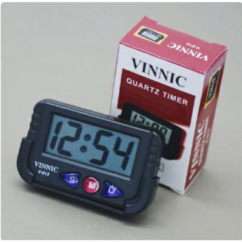 Jual Jam Mobil/Jam meja Digital VINNIC QUARTZ TIMER V-613 | Best Seller ...