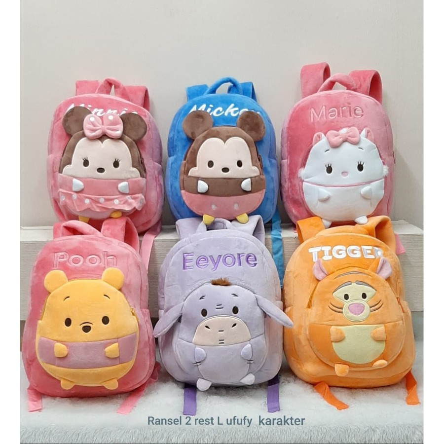 Jual Tas Ransel Disney Ufufy DKK size L tas Sekolah Main pergi Anak TK ...