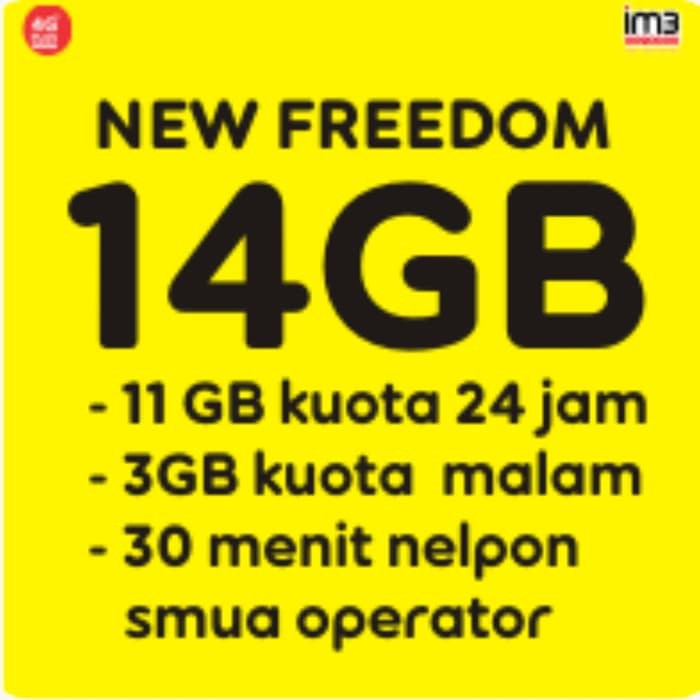 Jual KARTU PERDANA INDOSAT FREEDOM COMBO 14GB. | Shopee Indonesia