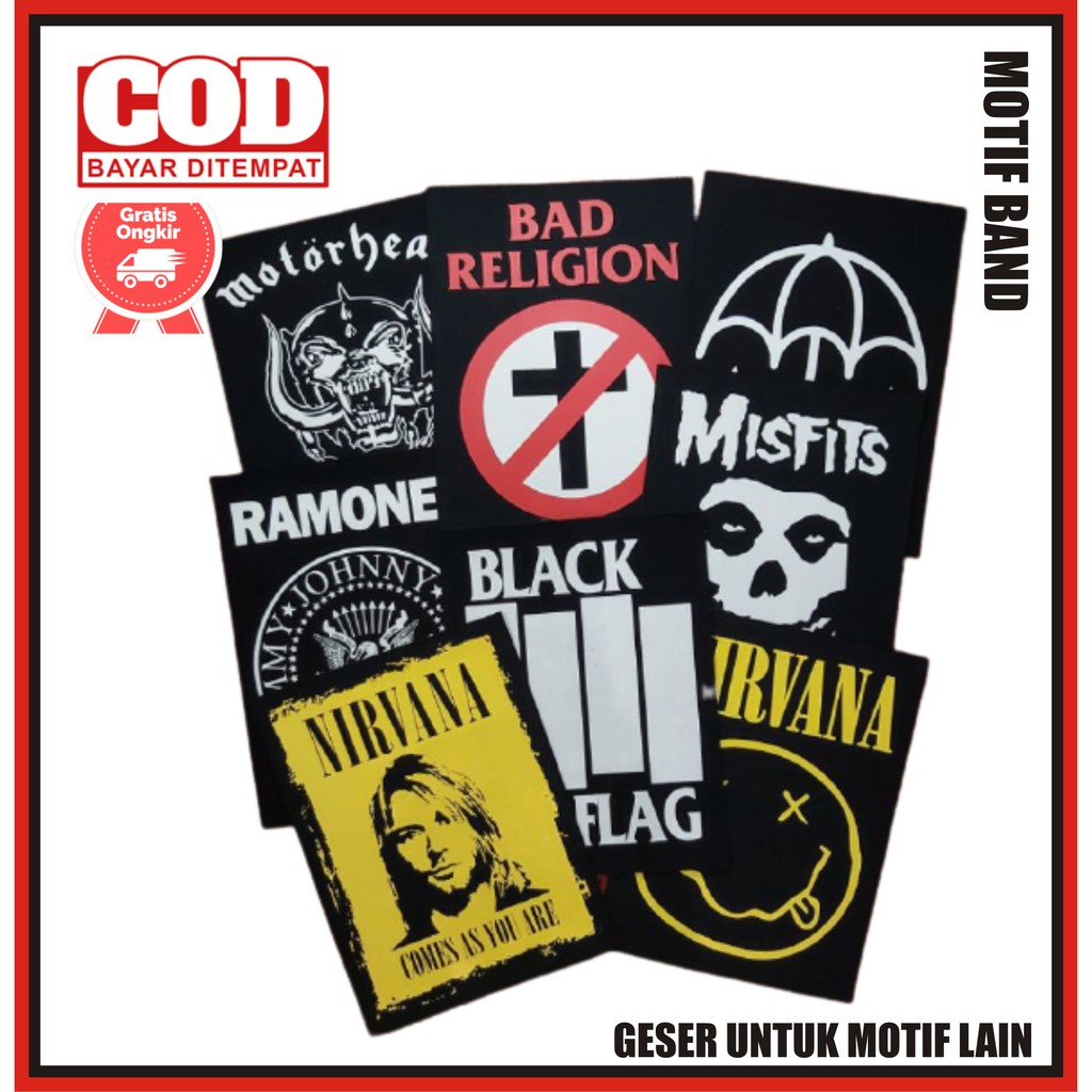 Jual Backpatch Band Metal Punk Emblem Jaket Punggung Murah Terlaris ...
