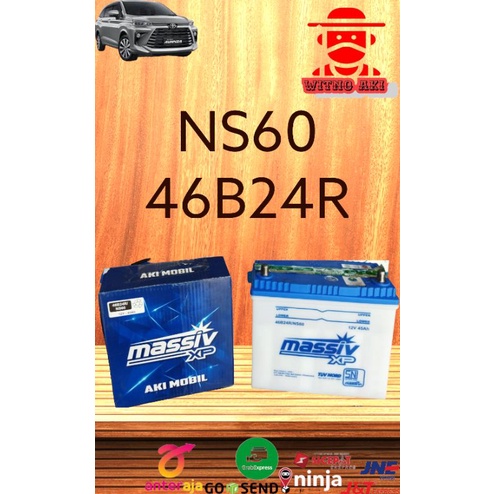 Jual Aki mobil toyota avanza massiv xp ns60 46b24r 12v45ah 12v - 45ah aki basah | Shopee Indonesia