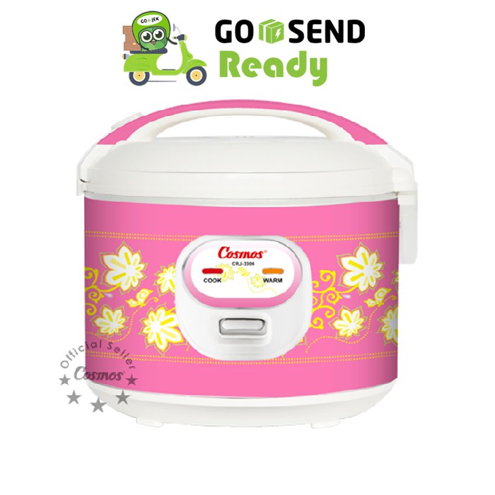 Jual Rice Cooker Cosmos CRJ-3306 Pink 1,8L Magic Com Magicom Ricecooker ...